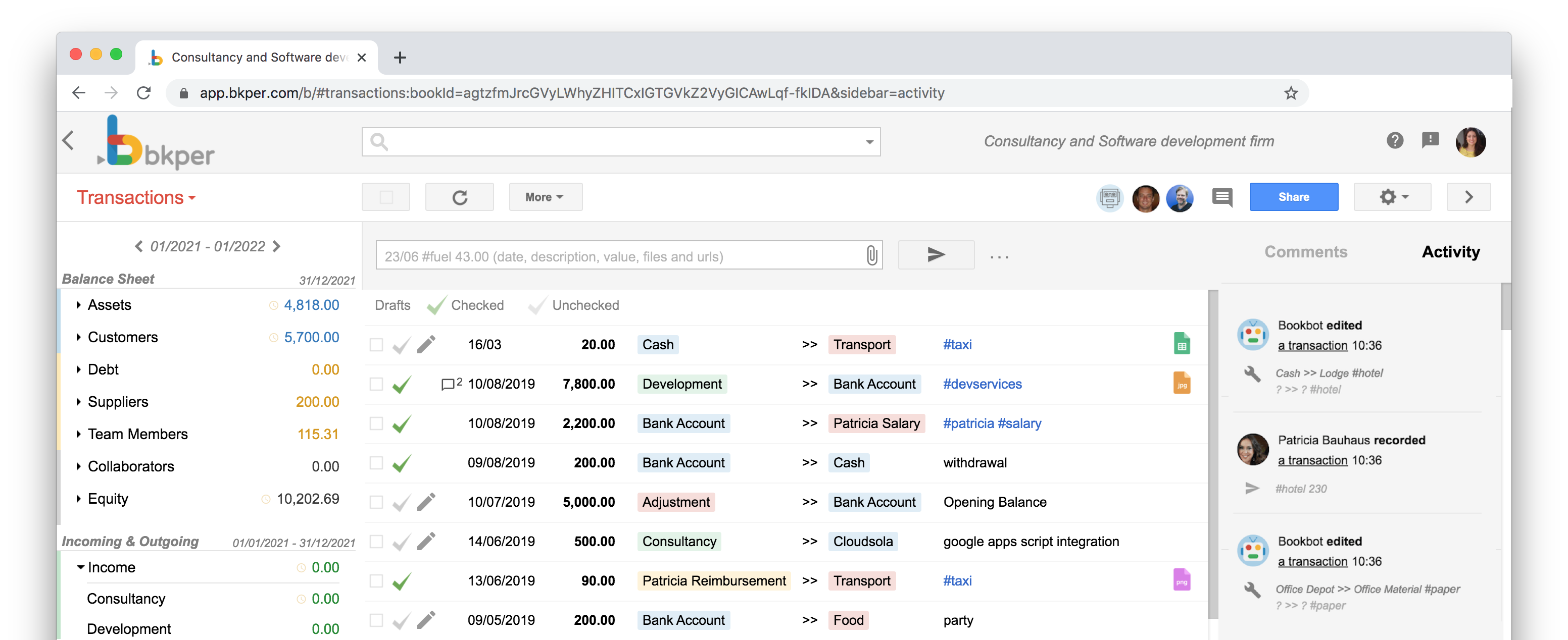 Bkper - The flexibility you need in bookkeeping